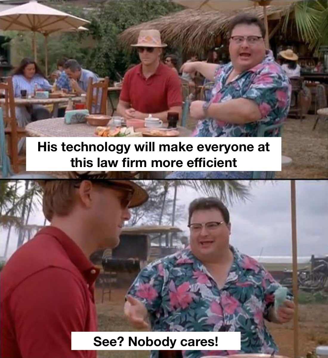 Jurassic Park See Nobody Cares Meme
