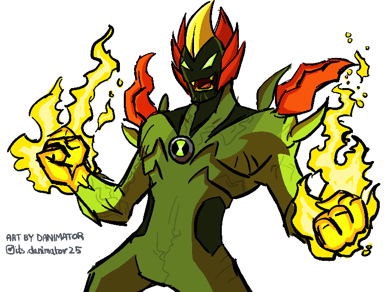 Ben 10 Alien Force Coloring Pages Swampfire