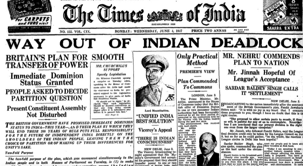 Radcliffe lines :British Lawyer Cyril Radcliffe drew the partition line ...