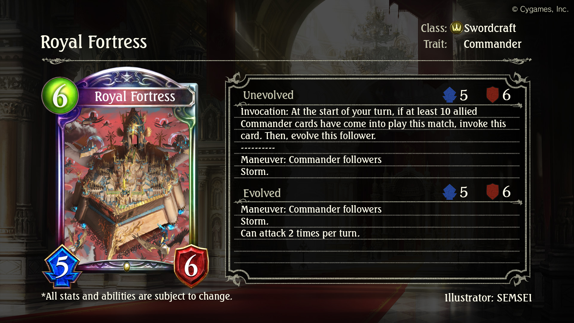 Shadowverse on Twitter: "New Roar of the Godwyrm card reveals! Royal Fortress This Swordcraft ...