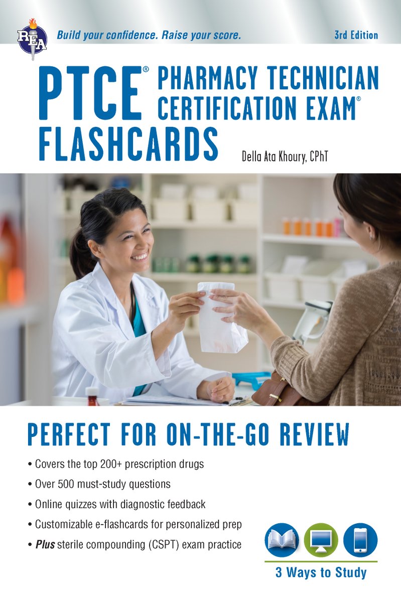 [EPUB][PDF] PTCE - Pharmacy Technician Certification Exam Flashcard Ed. Book + Online 3rd ...