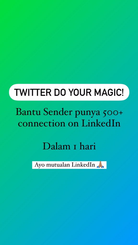 Baca Rules (bit.ly/worksfess) on Twitter: "work! Ayo para warga bantuin sender! Drop LinkedIn ...