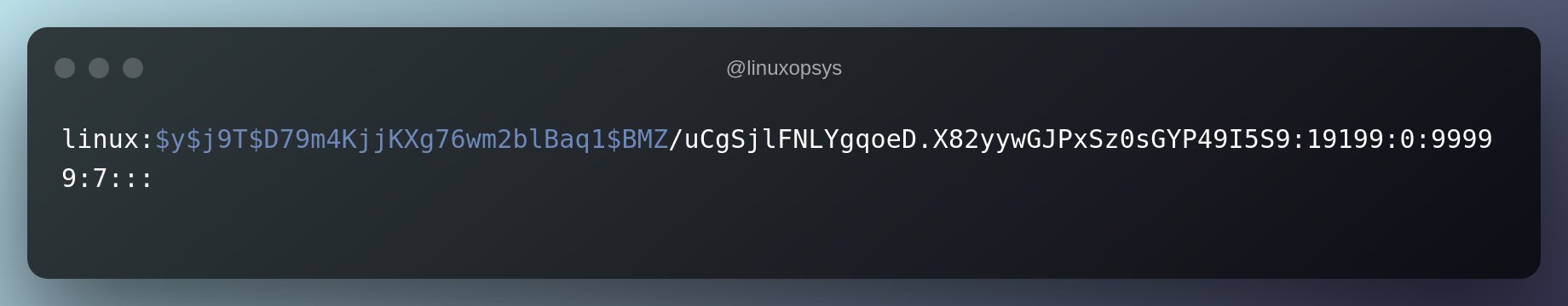 Linuxopsys on Twitter: "Understanding the /etc/shadow file in Linux 🐧↓" / Twitter