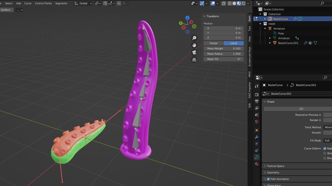 ๐ Darknessringo ๐ Commissions Are Open On Twitter So Ive Made A Curve Tentacle Based On Yt