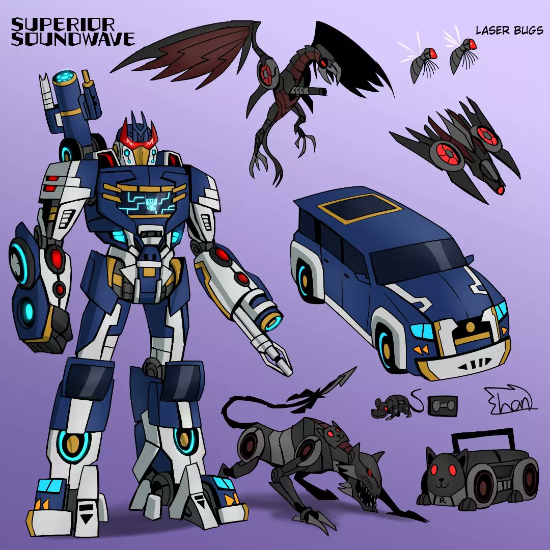 Sound Wave Transformers Animated