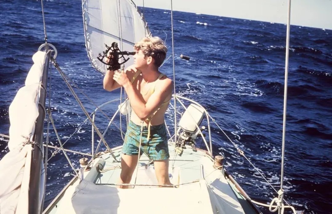 FEELING THE TILT OF THE WORLD. Robin Lee Graham the 16 year old who set ...