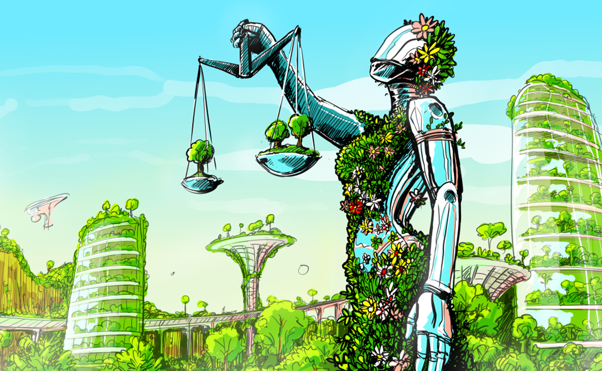 Nature Vs Technology Art