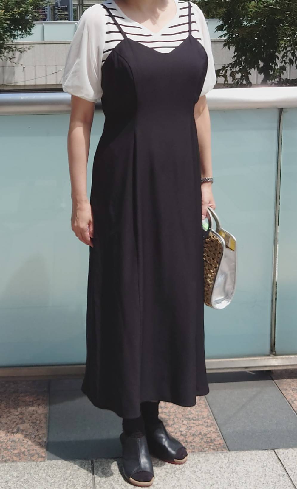 Overeレビュー｜胸が大きな女性のブランド On Twitter 👗ロングキャミワンピース：ブラック 📣推しコメント ズドーンとなりがち