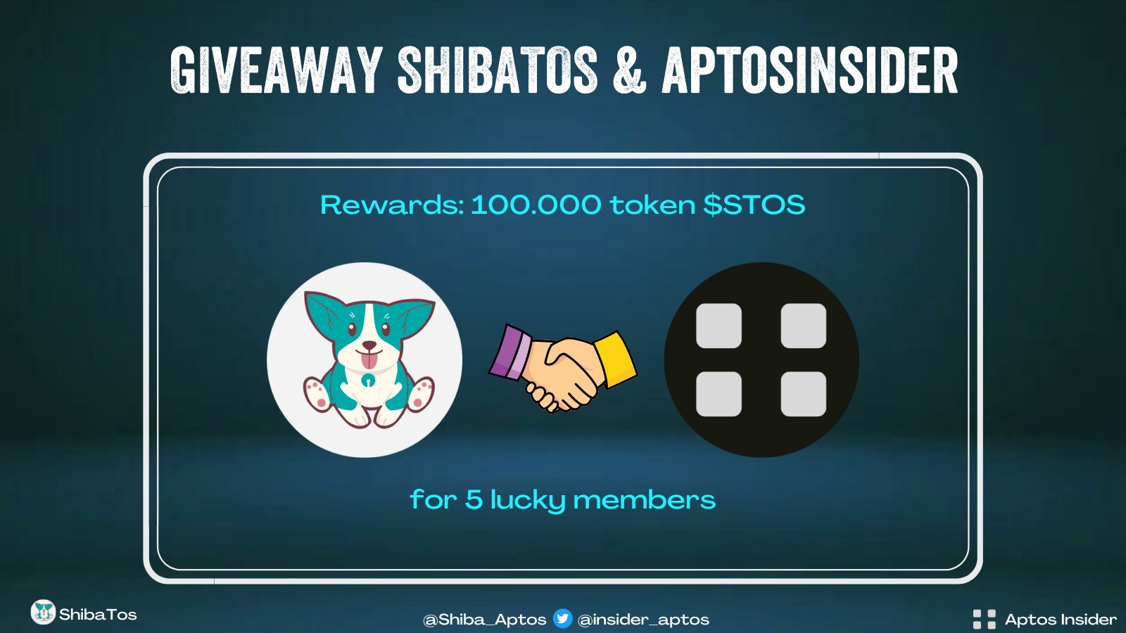 Aptos Insiders on Twitter: "ShibaTos & Aptos Insider Giveaway 🎁The first giveaway for community ...