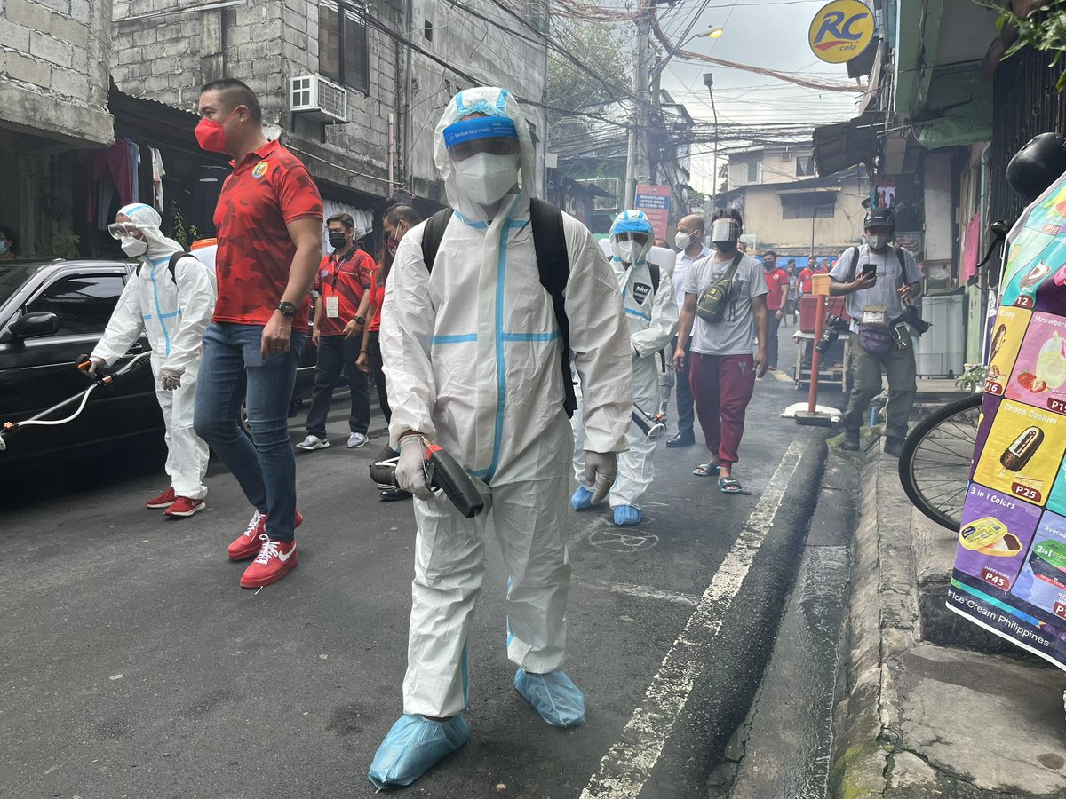ABS-CBN News on Twitter: "TINGNAN: Nagsagawa ng clean up at misting activity ang lokal na ...