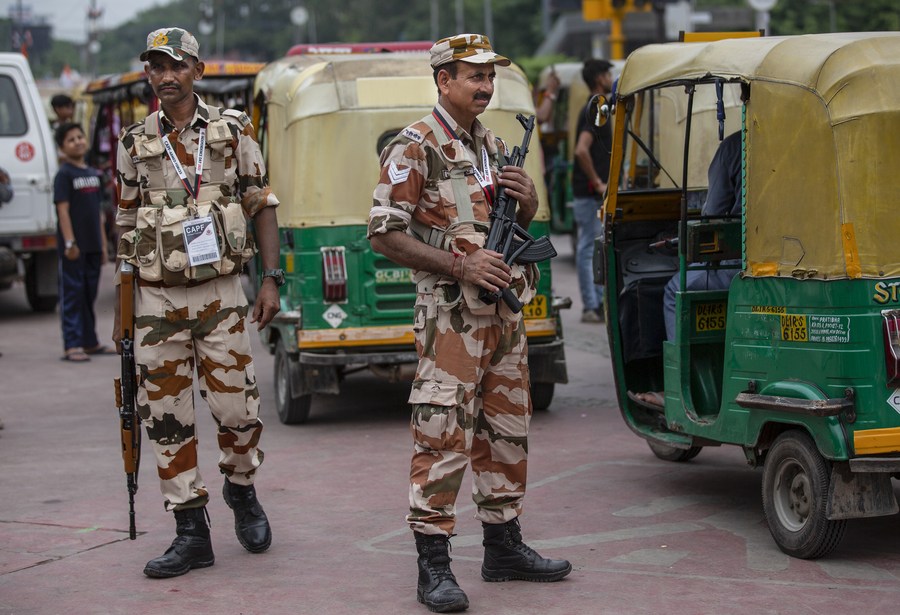 Security measures across India including in the capital city New Delhi ...