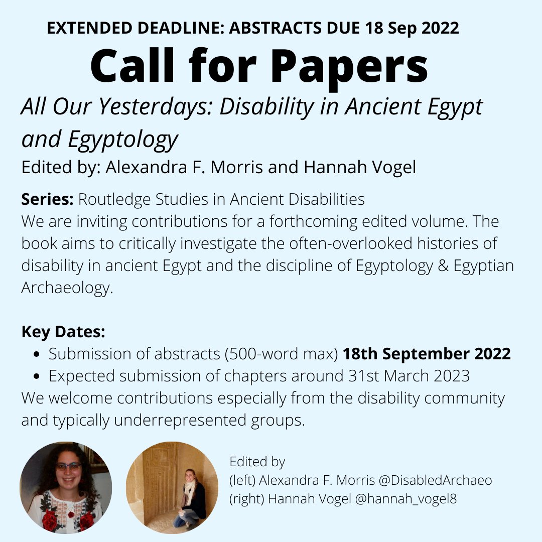Disability in Ancient Egypt on Twitter: "Welcome to our Twitter account ...