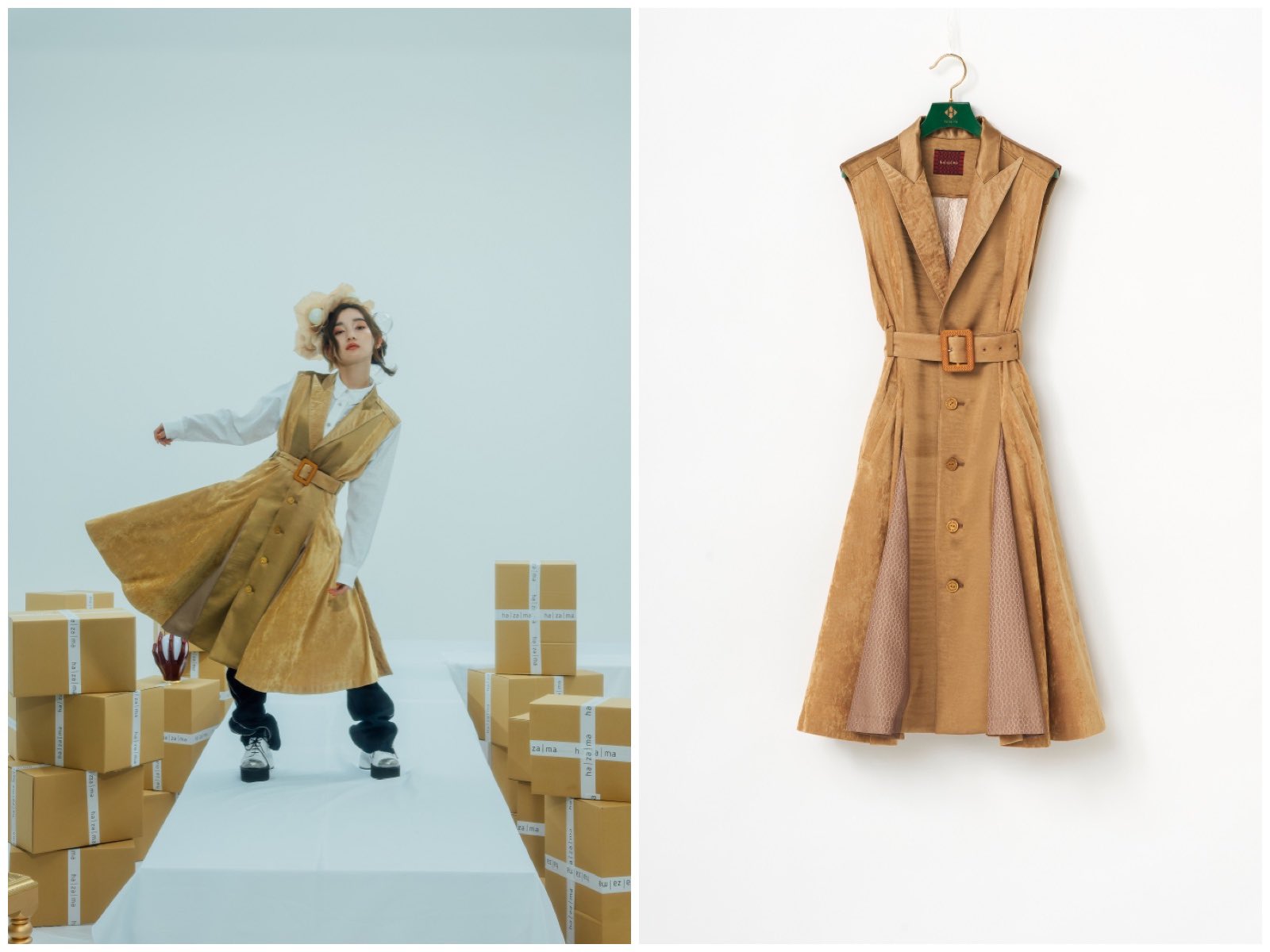 matsui ryosuke | 松井 諒祐 on Twitter: "ha | za | ma 2022PC 揺らめくロングベスト art direction @qta3 look ...