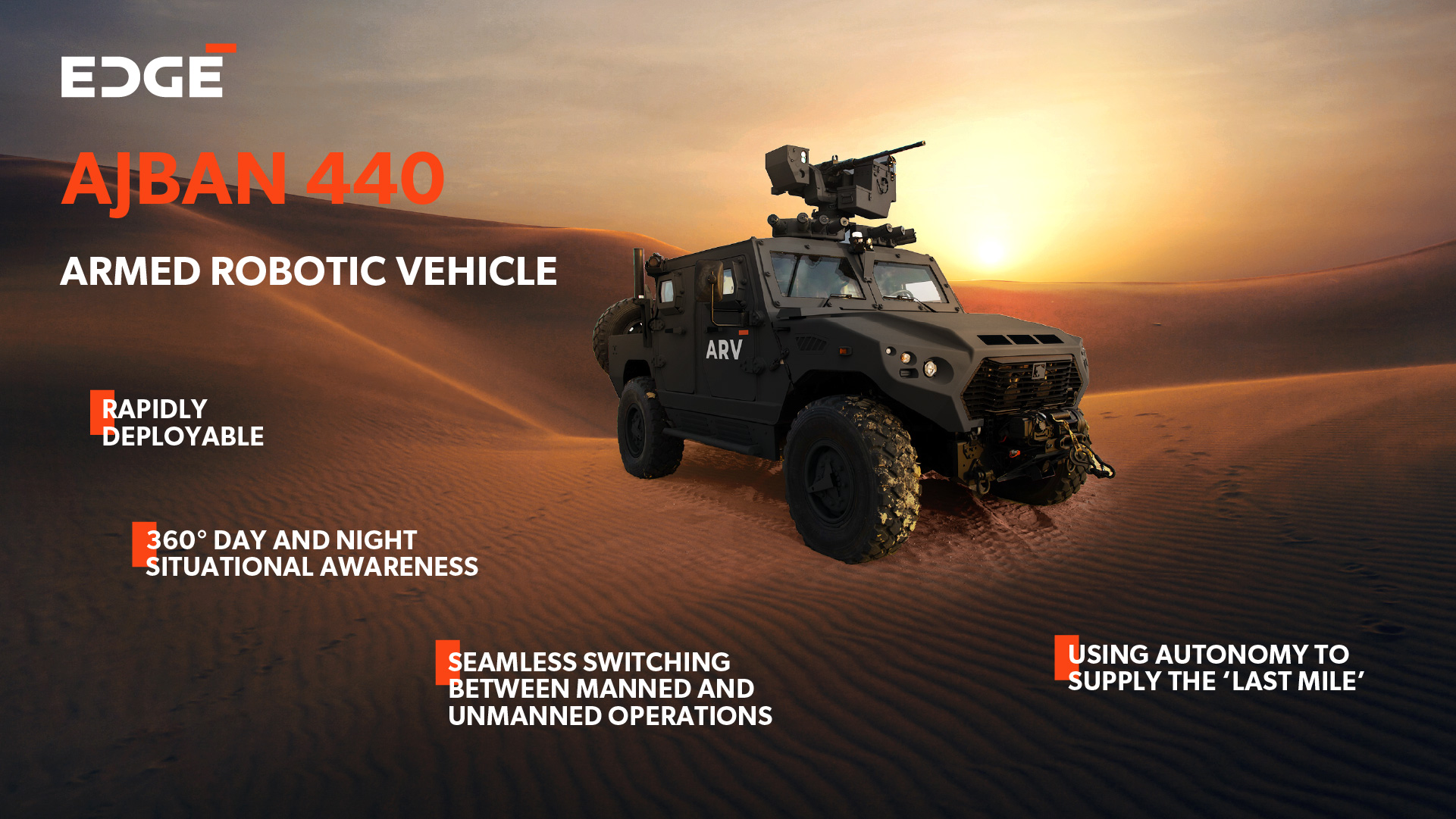 EDGE on Twitter: "Meet #LeadingEDGE's AJBAN 440 Armed Robotic Vehicle ...