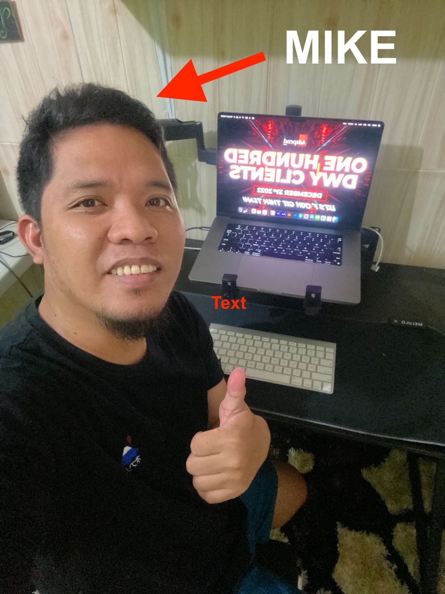 Check this out... This is a picture of our Sr. Video Editor, Mike ...