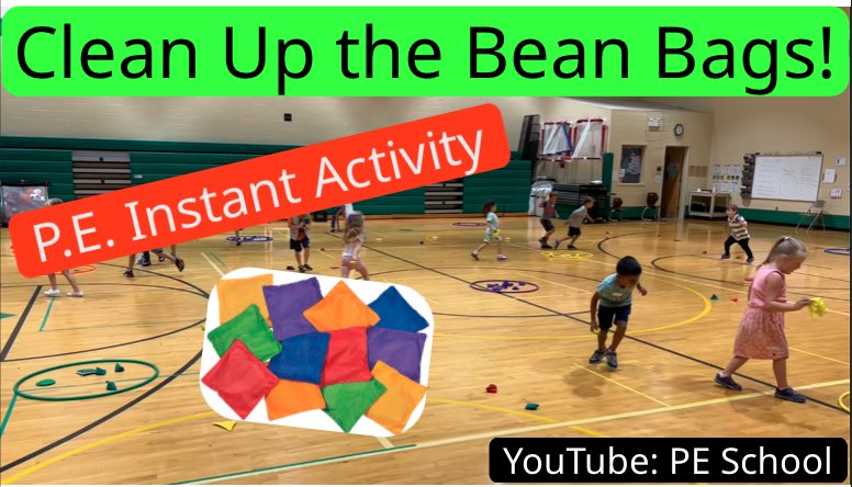 PE School on Twitter: "💥INSTANT ACTIVITY💥 - “Clean Up the Bean Bags ...