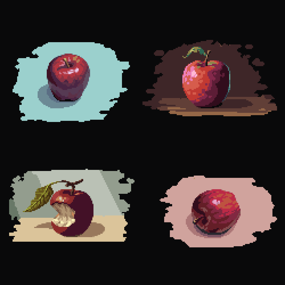 Minecraft Apple Pixel Art