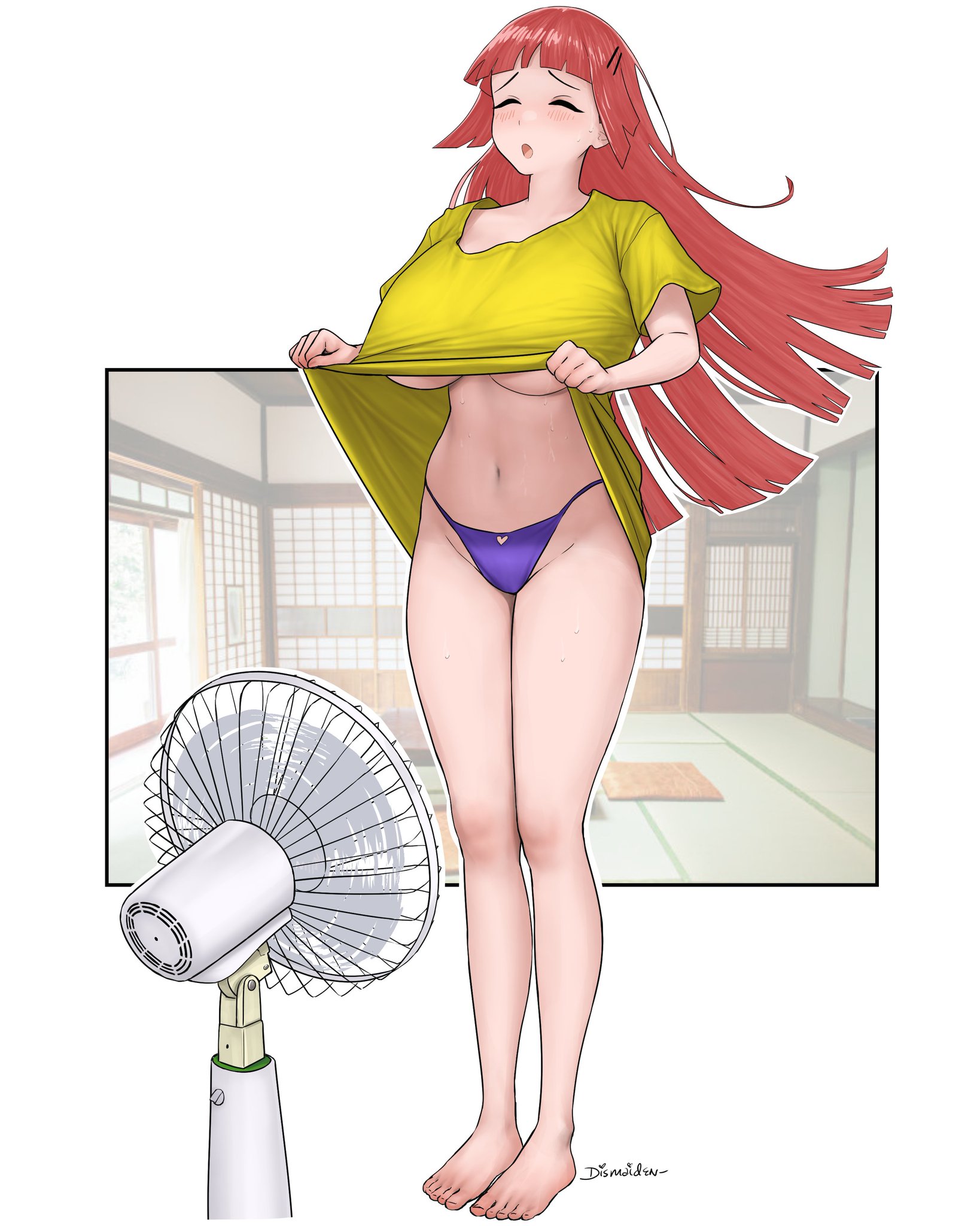 Dismaiden 🍥 on Twitter: "My OC Aki-Chan is still feeling the heat! And ...