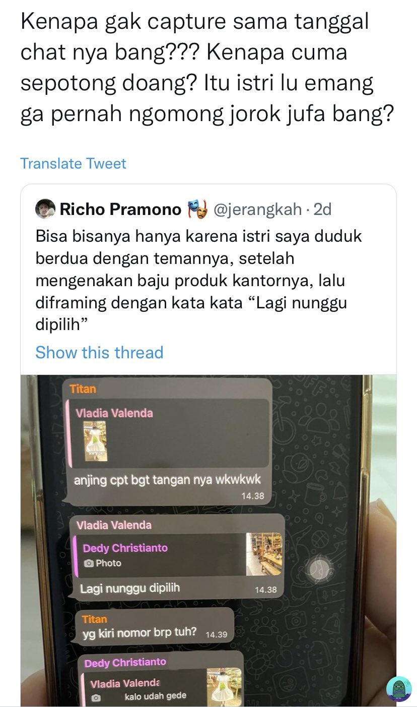 TanyarlㅡDilarang Rep LINK AFF‼ on Twitter: "Jadi kalo orang pernah ngomong jorok boleh ...