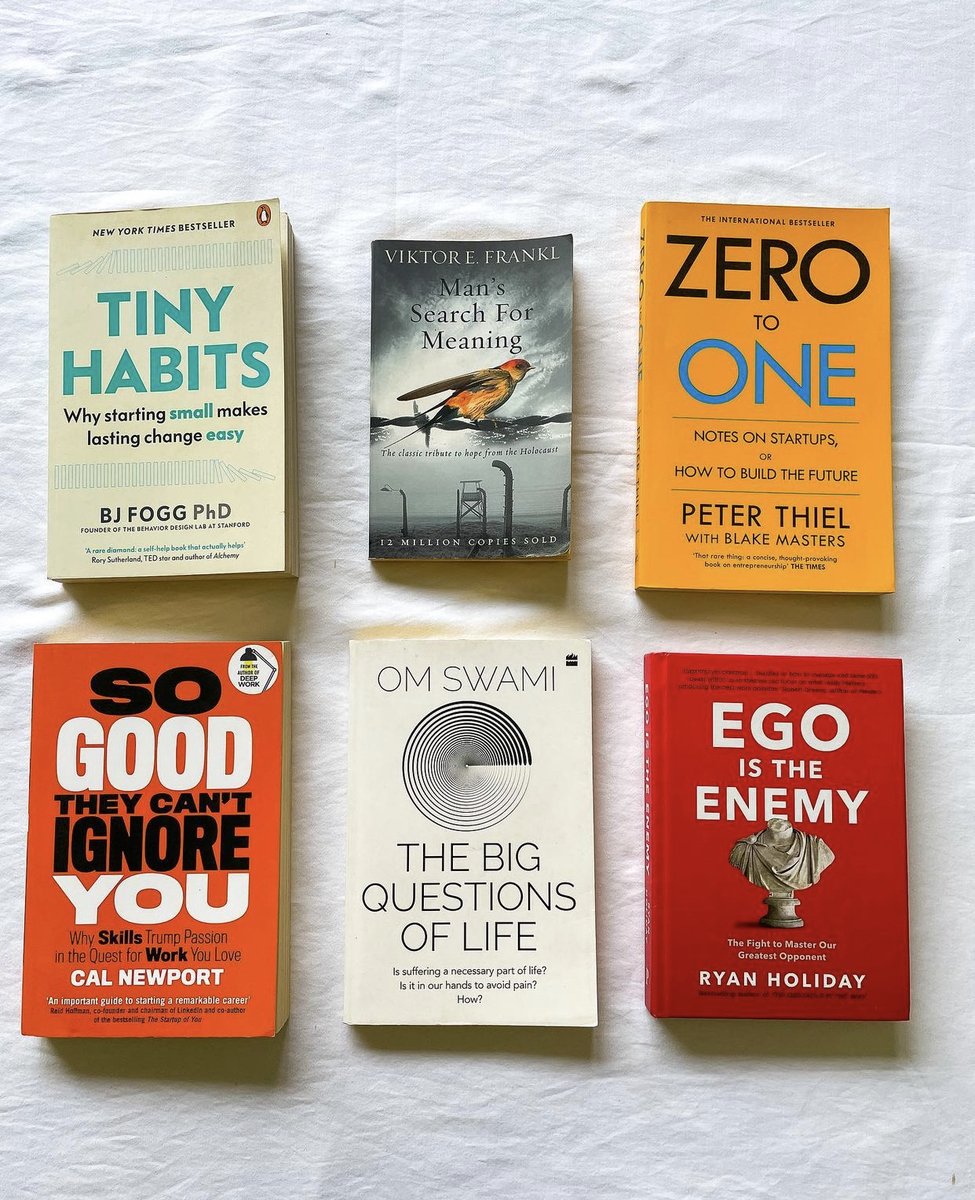 48 Books you need to read to drastically improve your life. - Thread ...