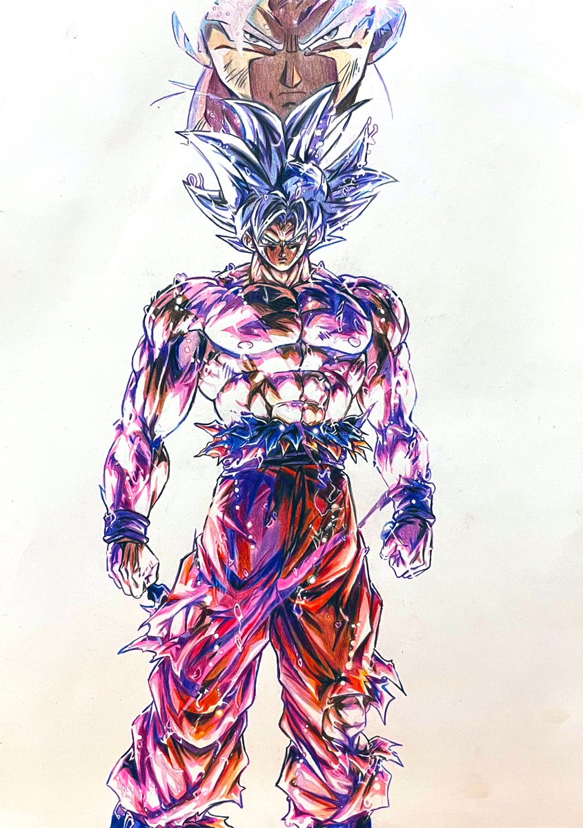 ドラゴンボール「上の方少しだけです💦 #ドラゴンボール超 #レジェンズ #悟空身勝手の極意極 」|ダインのイラスト