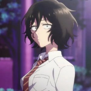 Messy Hair Cartoon Girl