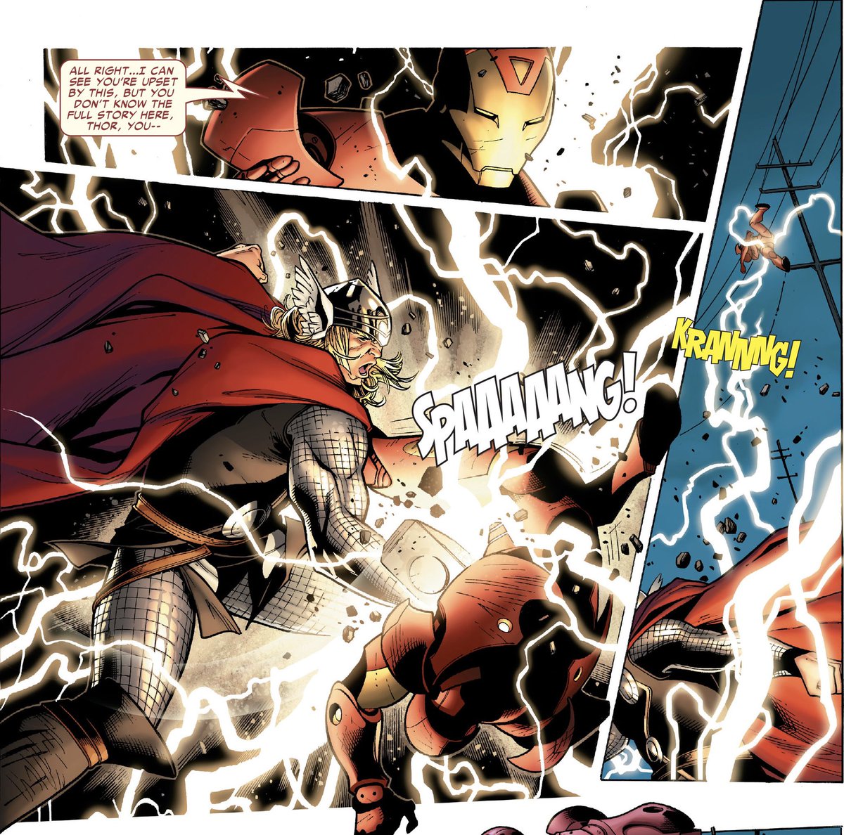 Le soir où Thor a montré à Iron Man pourquoi il ne faut pas se frotter ...