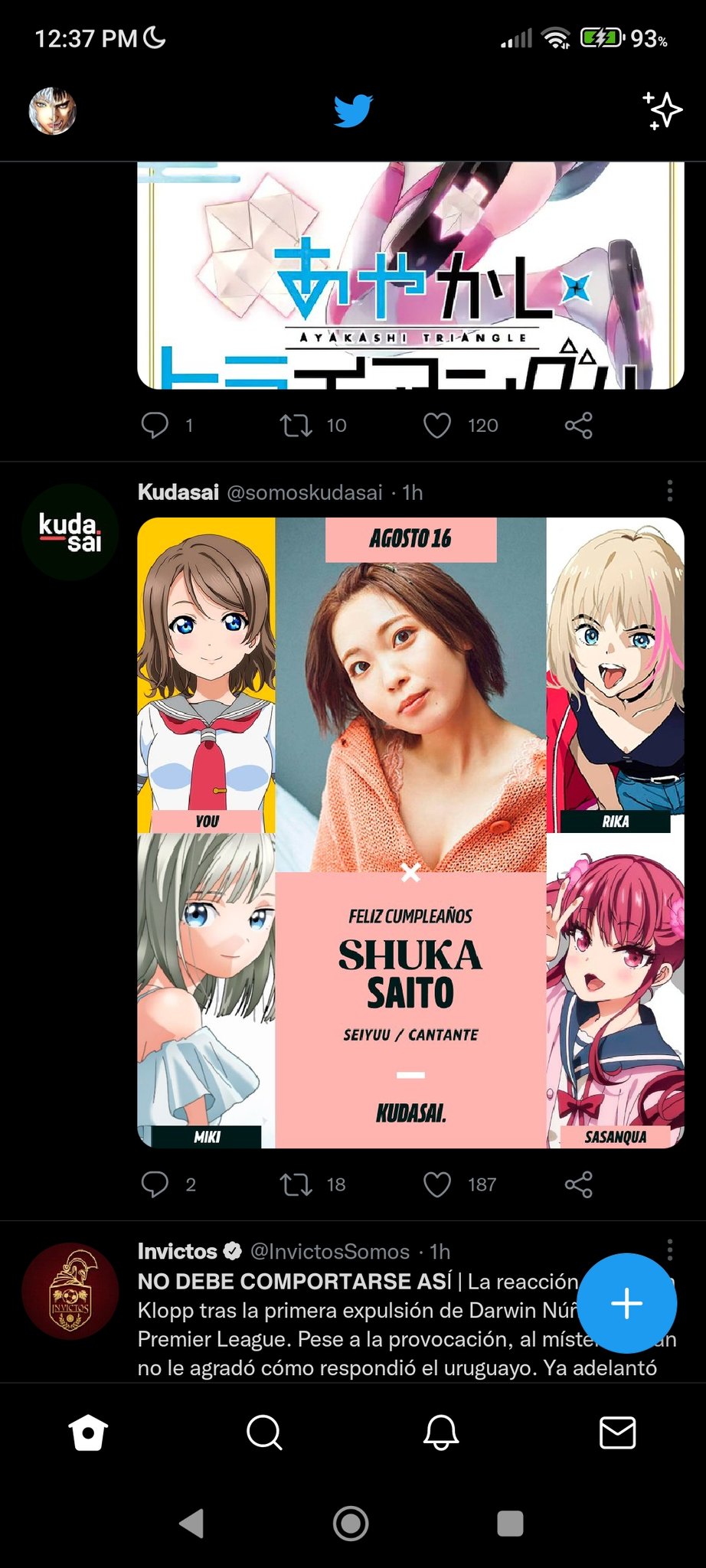 Kudasai on Twitter: "Hoy celebramos el cumpleaños número 26 de la actriz de voz Shuka Saitou ...