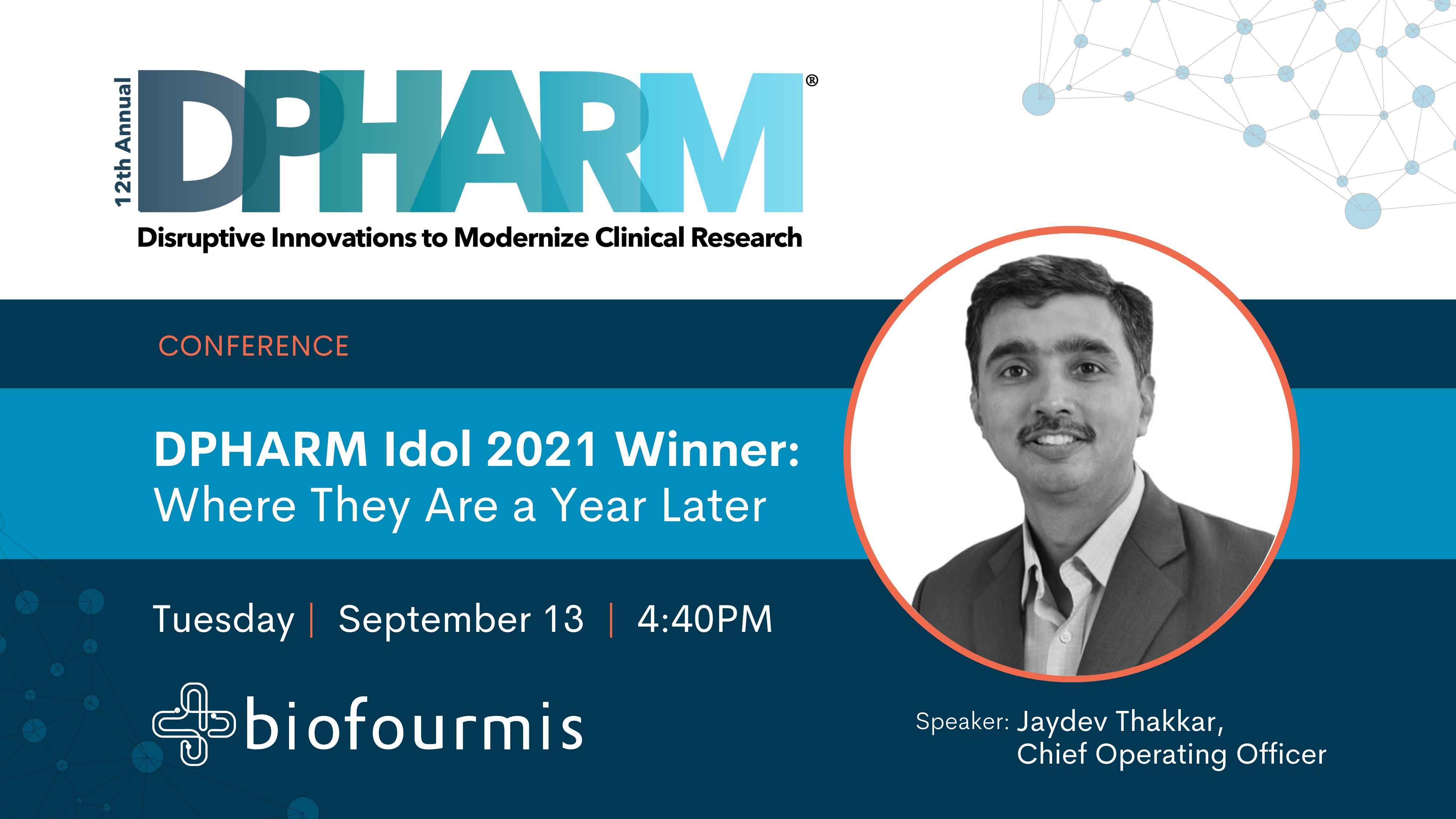 Biofourmis on Twitter: "One year later, Biofourmis’ @Jaydev Thakkar is returning to the stage to ...