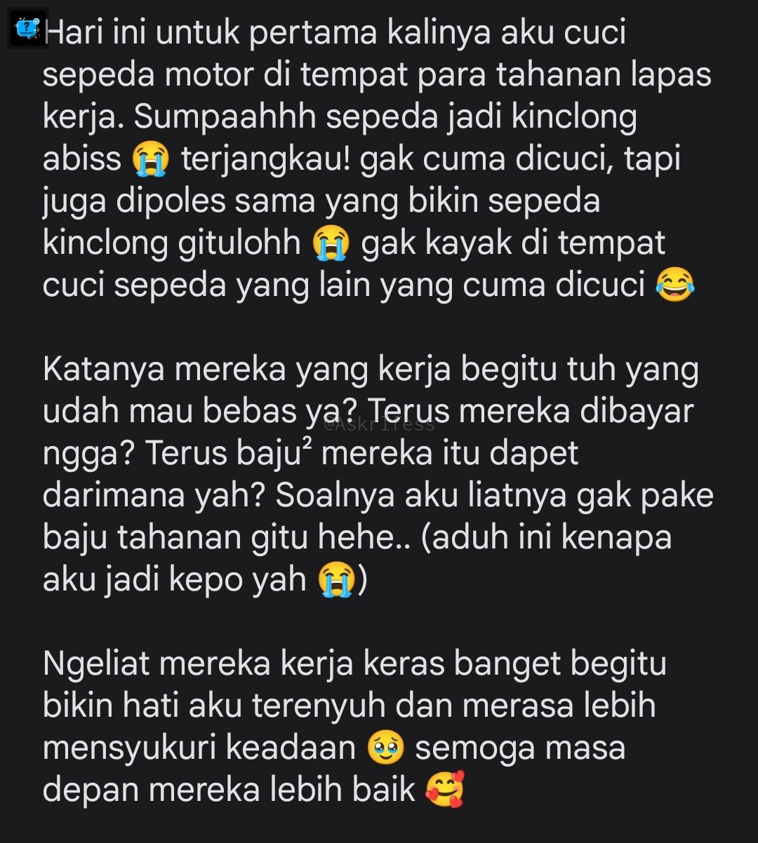 Askrlfess on Twitter: "[askrl] gais mau cerita hehe 😁 https://t.co/3AGOQ4F179" / Twitter