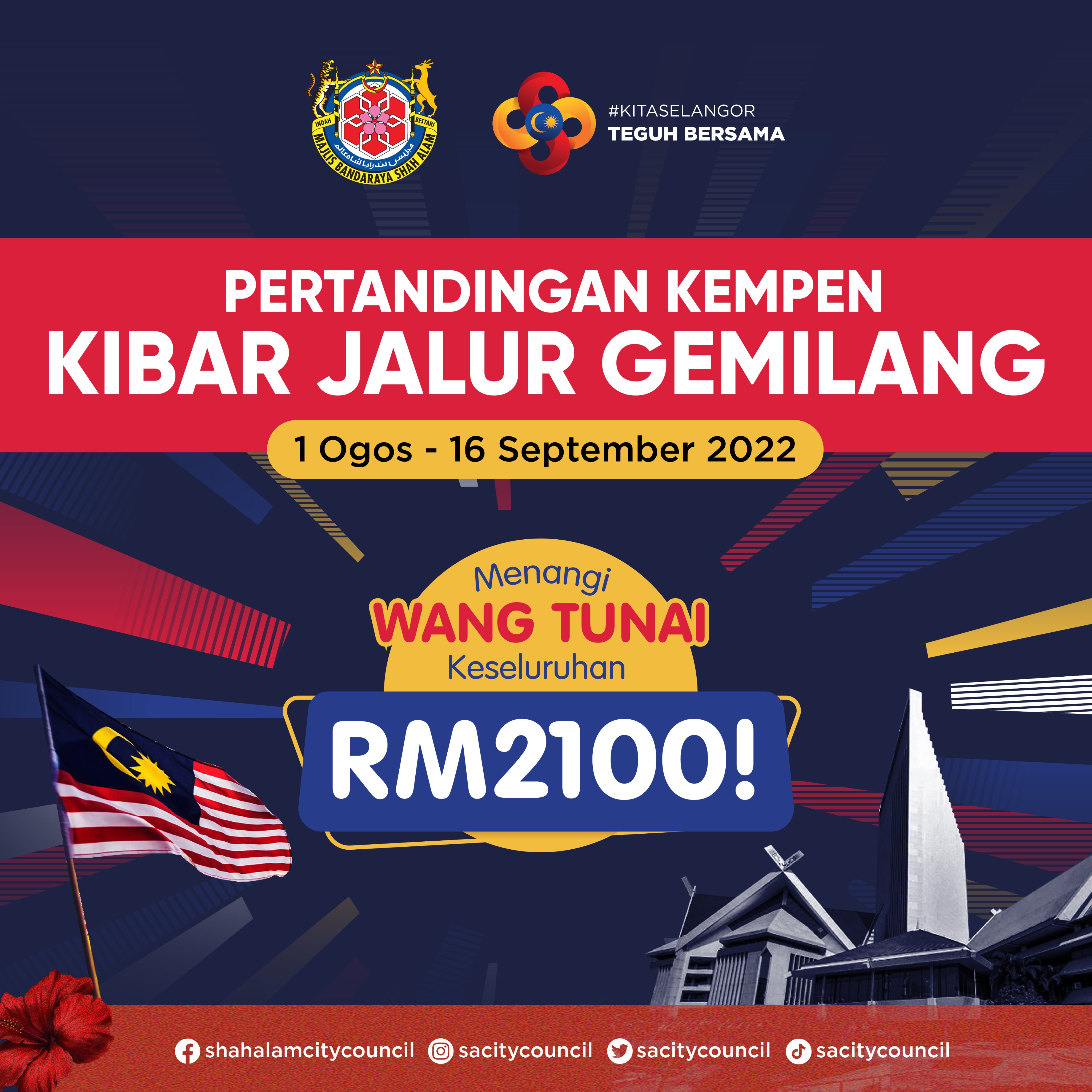 MBSA on Twitter: "Menangi wang tunai keseluruhan berjumlah RM 2100 sempena sambutan Hari ...