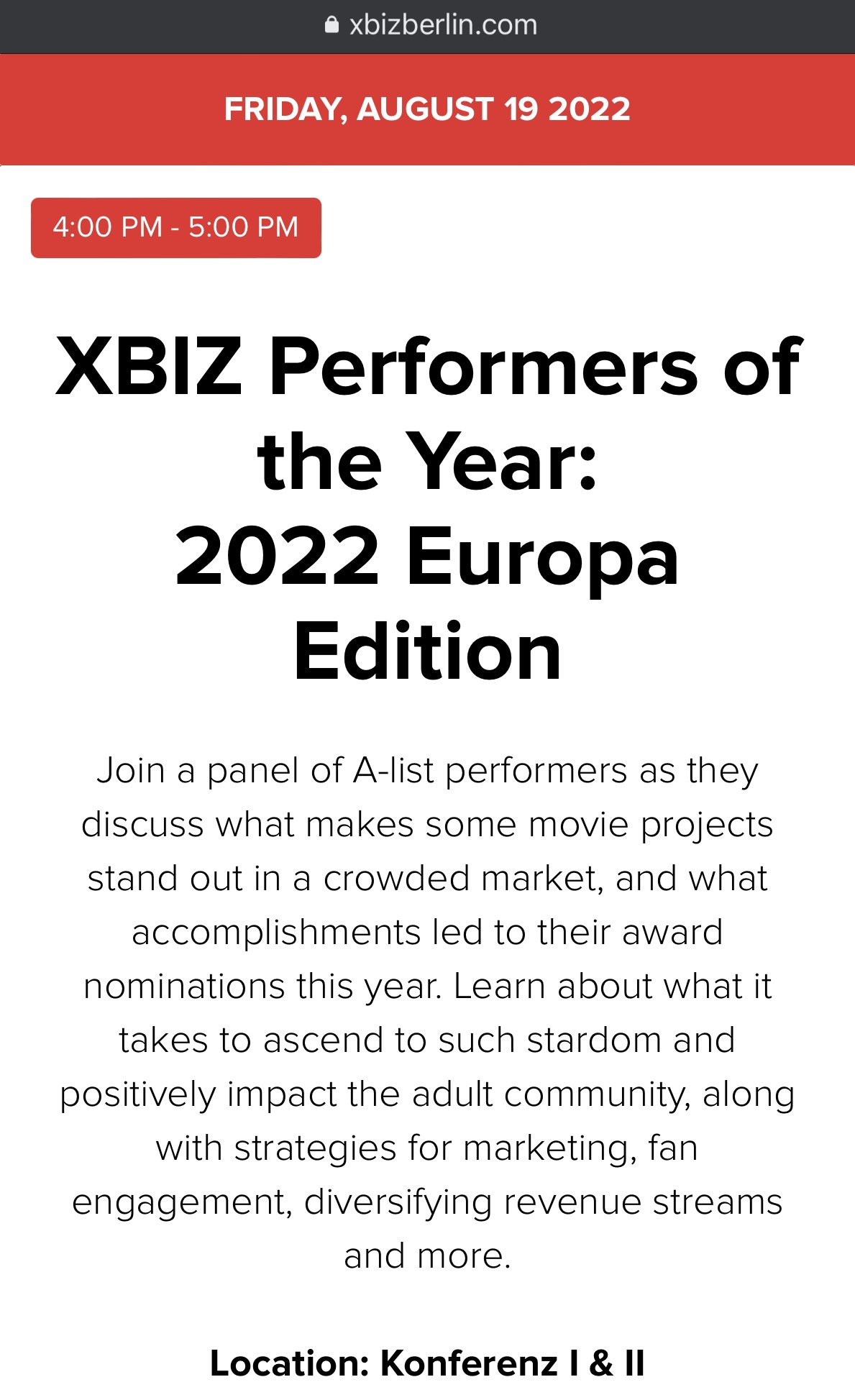 Amirah Adara on Twitter: "See you at Performers of the Year panel at @XBIZ Berlin!🎬🎬🎬 ...