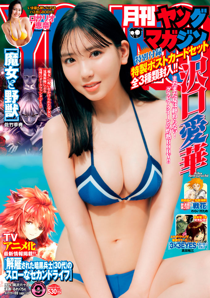 ファインファイン On Twitter 8月19日発売の月刊ヤングマガジンさんの表紙です! 表紙and巻頭 沢口愛華
