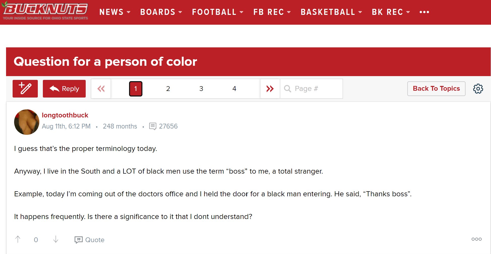 Message Board Geniuses on Twitter: "Why is everyone always calling this #OhioState fan boss ...