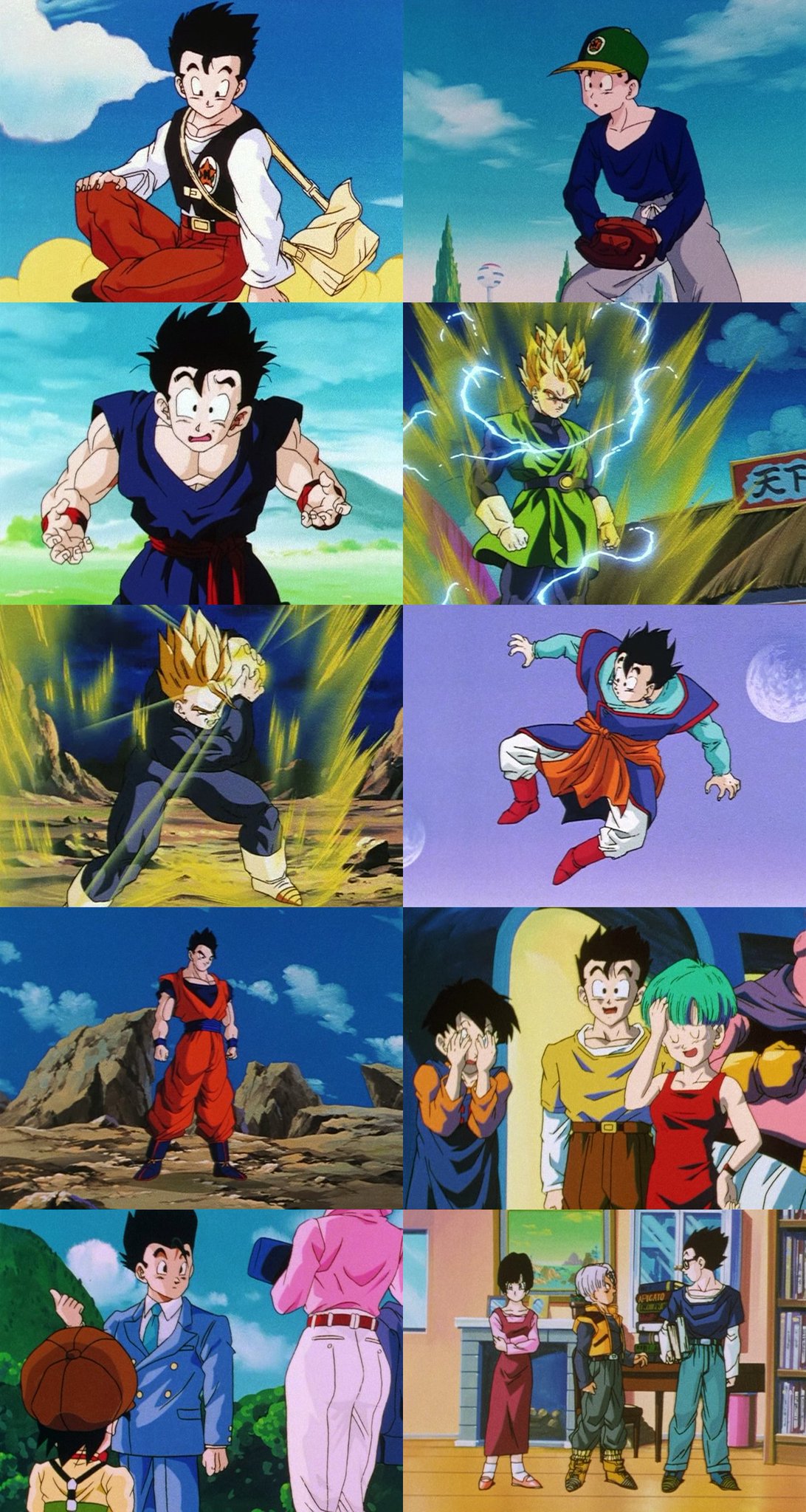 Dragon Ball Perfect Shots on Twitter: "Gohan's outfits in Dragon Ball Z (Majin Buu arc). https ...