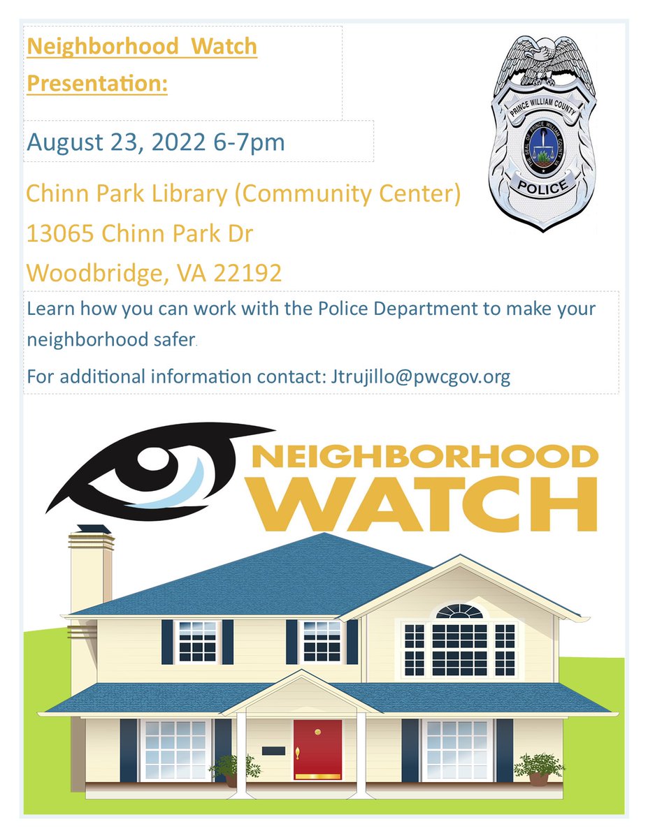 Prince William County Police Department On Twitter Event Pwcpd