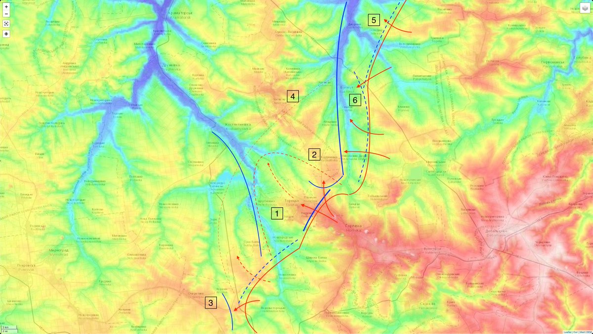 What about Toretsk? The city is at the age of Horlivka hill and leads ...