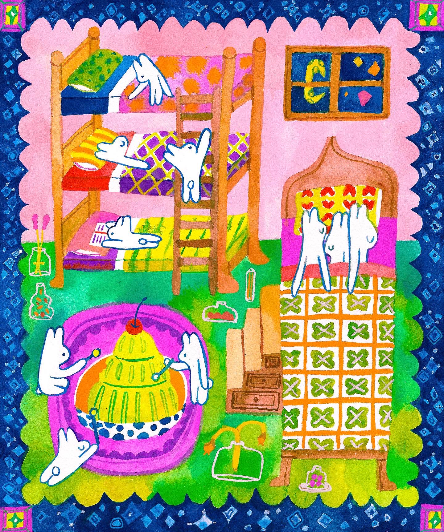 🍒odd rabbits🐇 on Twitter: " 🍀 goodnight rabbit 🌙🌠 https://t.co/9iz4cEdPny" / Twitter