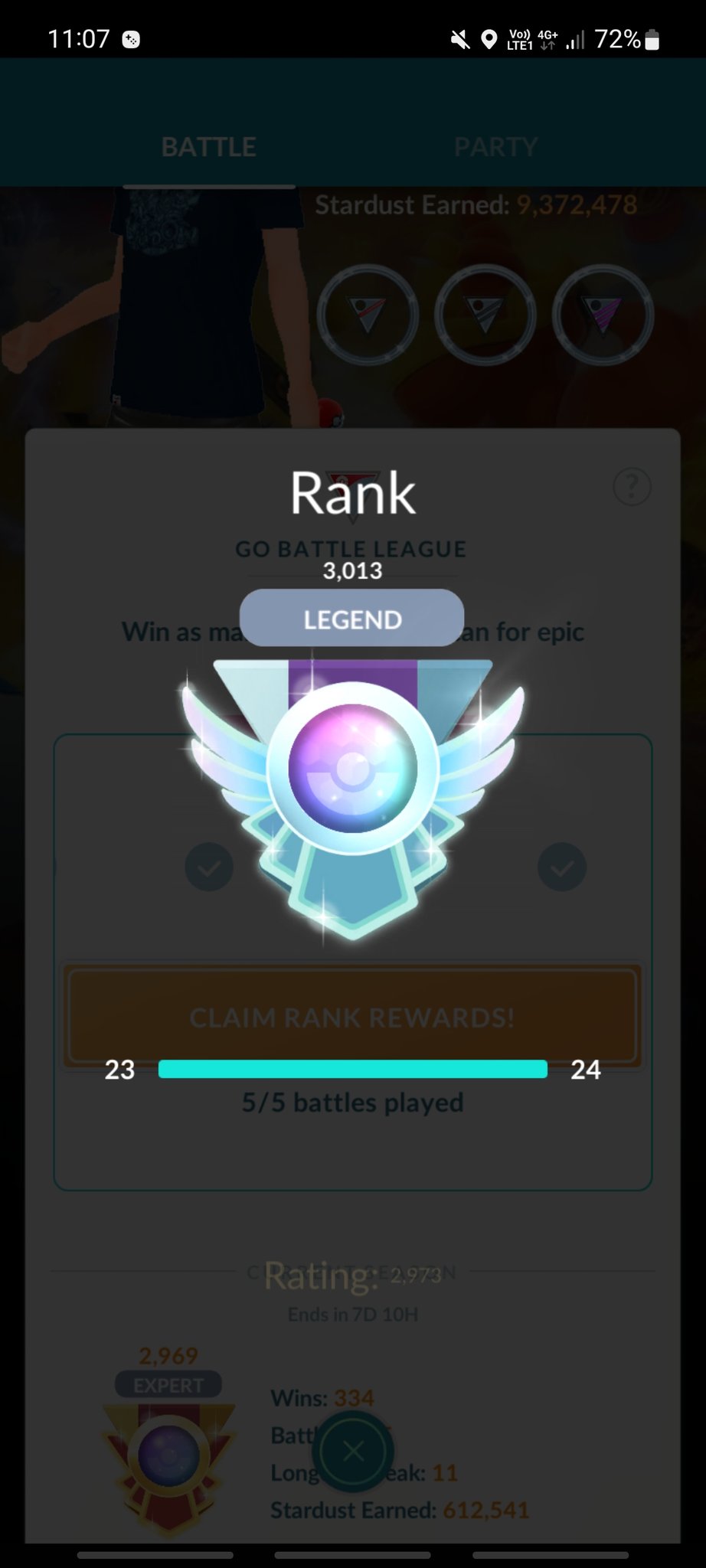 Raphi on Twitter: "First Time hitting Legend after 3 Seasons of hitting Expert🥳 Started with ...