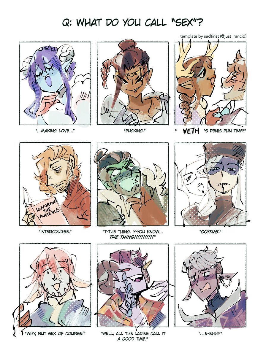 「What the Mighty Nein calls "Sex" Original meme by just_ranci」Melissa 🫙 ...