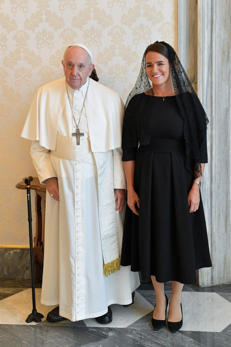 Pope Francis receives Ms. Katalin Novák, the president of Hungary, in ...