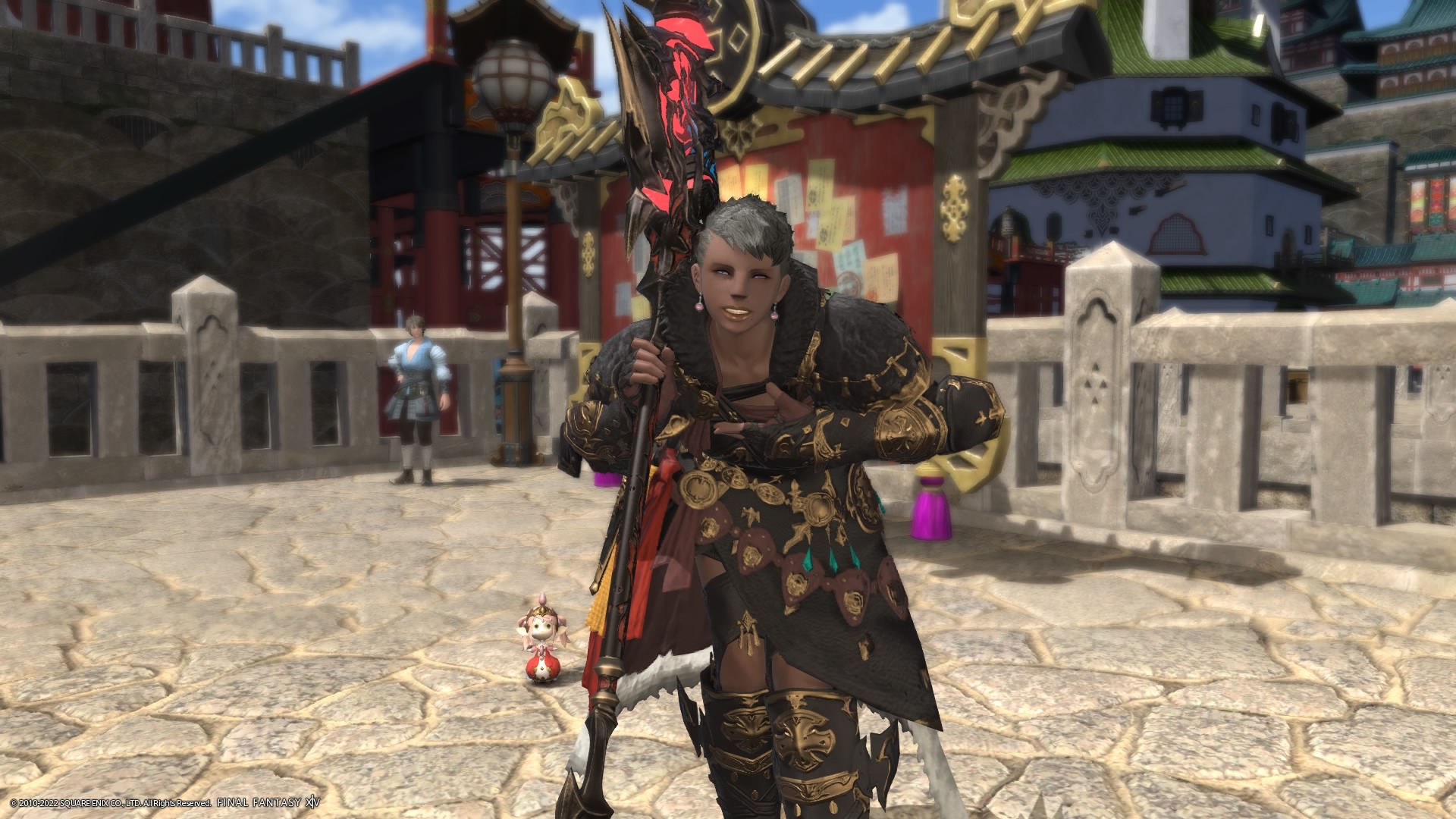 MCまもりん@FF14光の戦士3年生 on Twitter: "今回はIL高いので装備更新～！これを着たくて戦士70まで上げましたwこの程よいえちえち感イイ^^アラミガンシリーズはどれもお洒落 ...