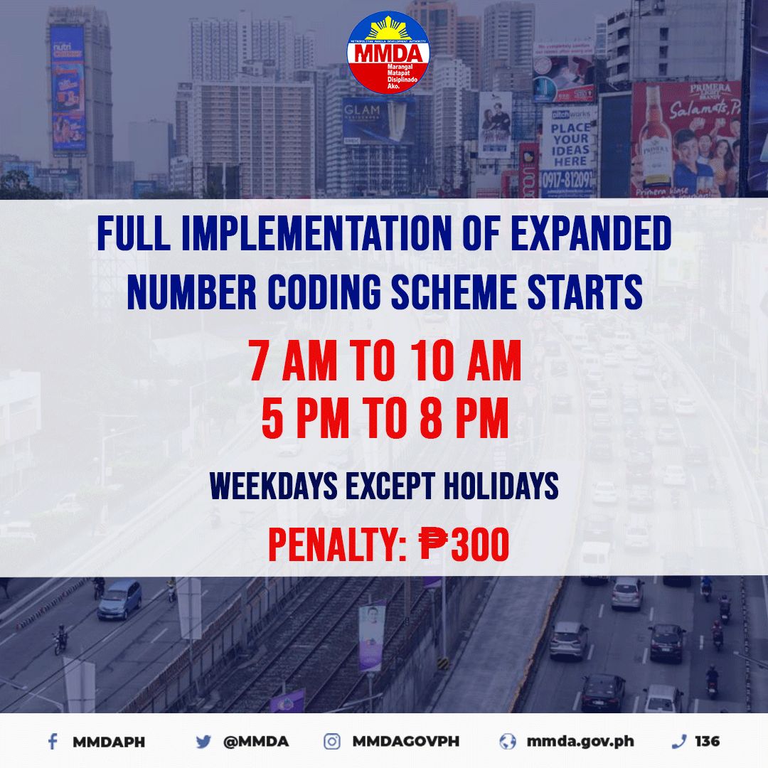 Official MMDA on Twitter: "Matapos ang public awareness campaign, nag-umpisa na ngayong araw ang ...