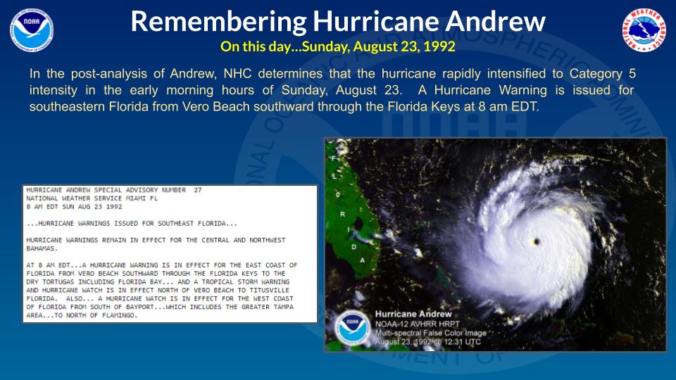 National Hurricane Center on Twitter: "Remembering Hurricane Andrew ...