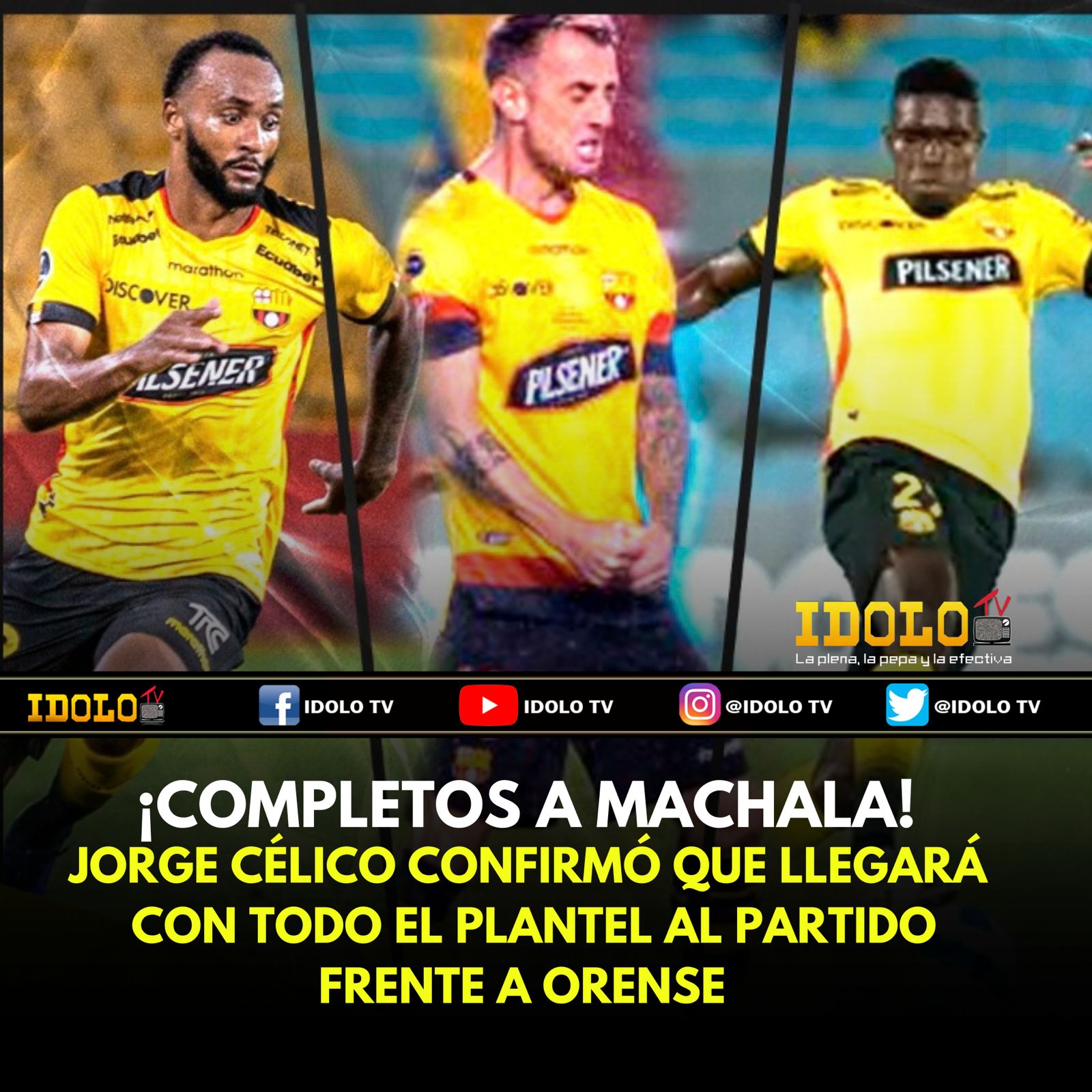 Idolo Tv On Twitter Con Todo A Machala‼️ Barcelona Va Con Equipo