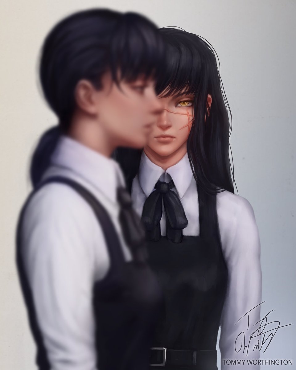 「Asa & Yoru#chainsawman #csm 」|Tommy Worthingtonのイラスト