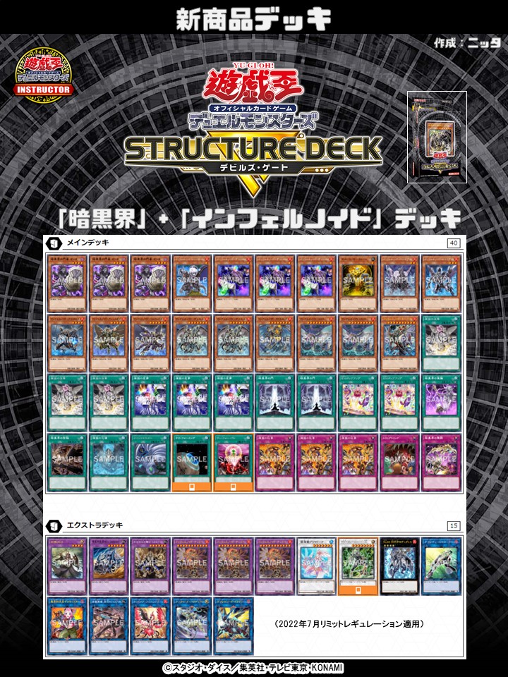 【公式】遊戯王カードゲームインストラクター on Twitter: "【📝 #インストラクターOCGデッキ 紹介】 ━━━━━━━━━━━ STRUCTURE DECK R - デビルズ ...