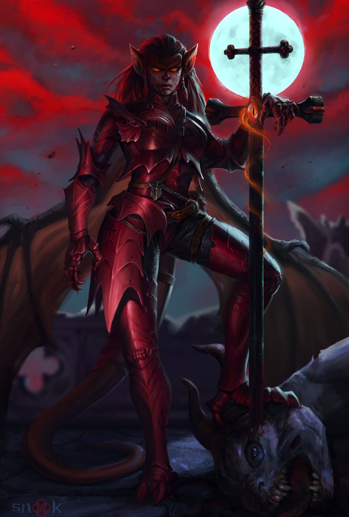 Snook on Twitter: "Ah yes I'm finally done. My #pathfinder #wotr commander portrait. She is ...