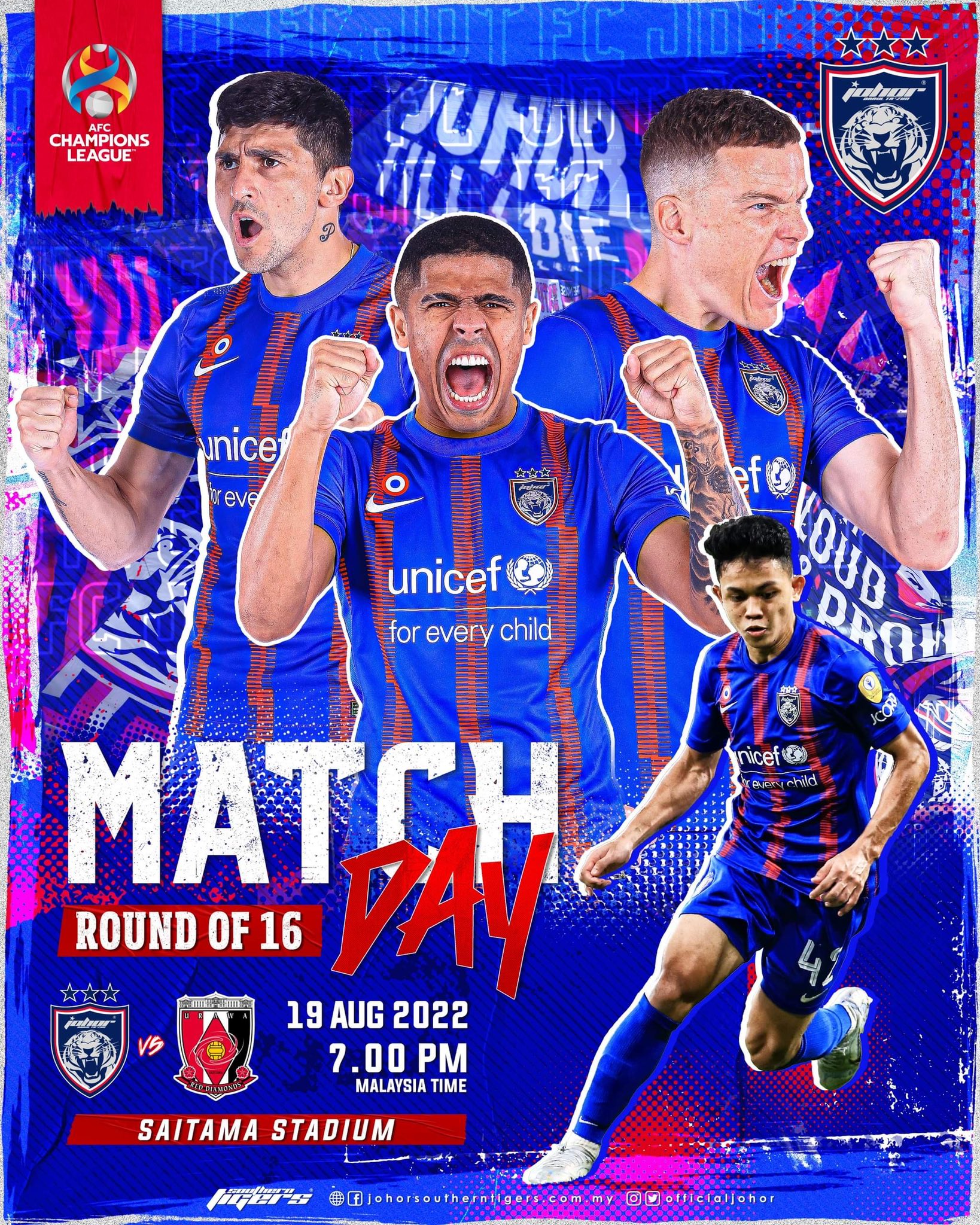 JOHORSouthernTigers on Twitter: "It's matchday! ⚽ JDT vs URAWA RED DIAMONDS 🏆 2022 AFC Champions ...