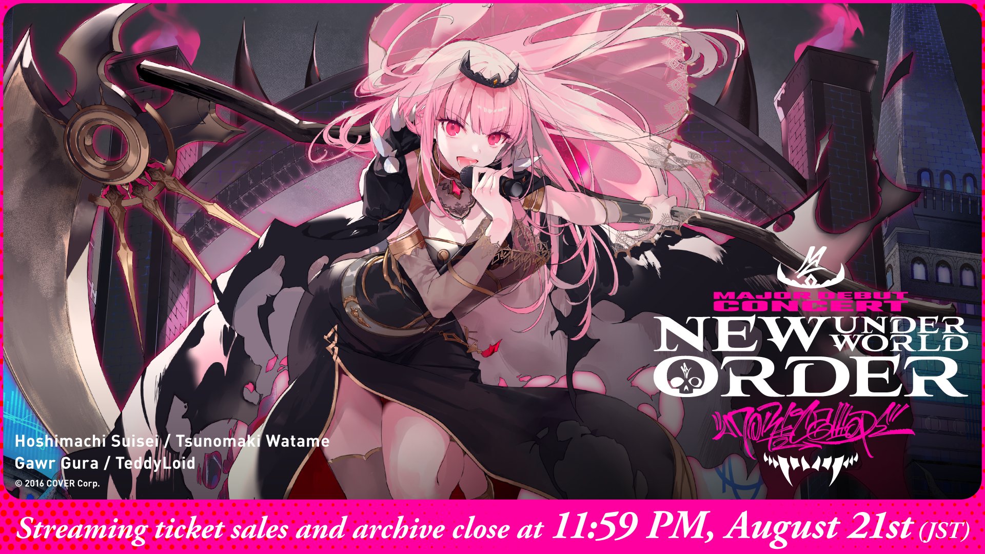 hololive Official on Twitter: "💀Mori Calliope Solo Concert💀 "Mori Calliope Major debut Concert ...